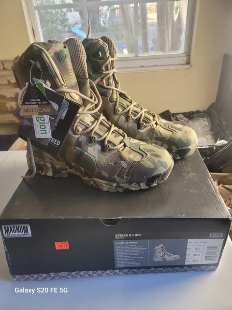 MAGNUM SPIDER 8.1 HPI Combat Hiking Boots Multicam Men's 9.5 See ...