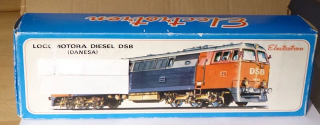 ELECTROTREN 2070 H0 Leerverpackung Diesellok MZ der DSB Box, Schachtel ...