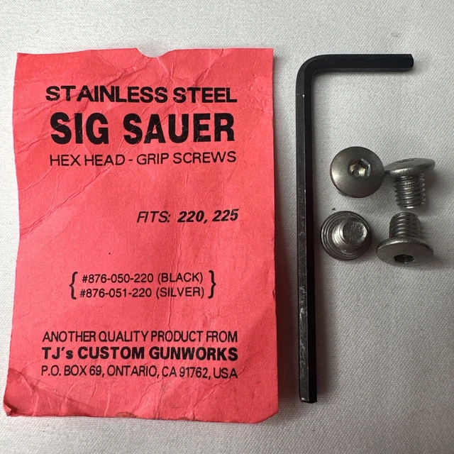 CUSTOM SIG SAUER Stainless Steel Hex Head Grip Screws P220 / P245 ...