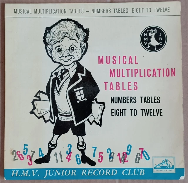 (43) MIKE SAMMES, Enid Heard - Musical Multiplication Tables 7" red ...