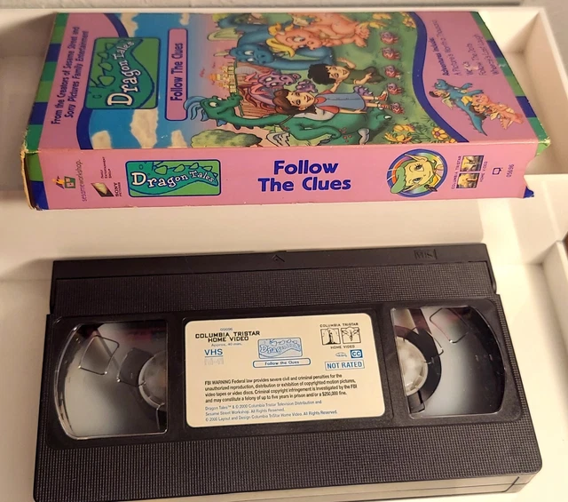 PBS KIDS DRAGON Tales Follow the Clues VHS 2000 Sesame Workshop Cartoon ...