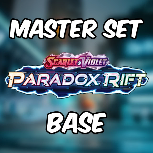 POKEMON PARADOX RIFT Master Base Set Common,Uncommon,Reverse,holos,EX ...
