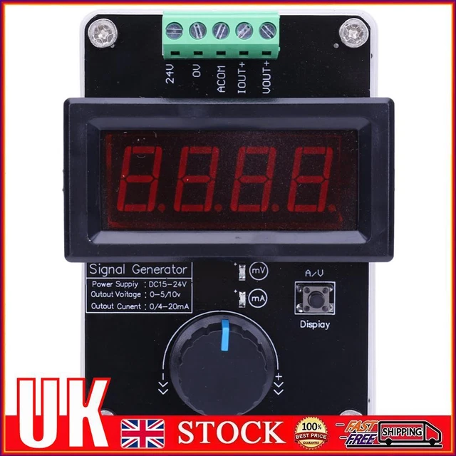 0-20MA/4-20MA/0-10V SIGNAL GENERATOR Convenient Current Voltage Analog Simulator £17.29 ...