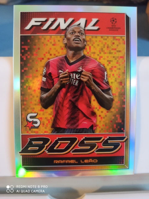 TOPPS SUPER STARS 23/24 Rafael Leao Final Boss AC Milan Cromato #FB-1 ...