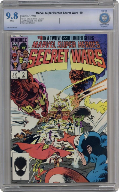 MARVEL SUPER HÉROS Guerres Secrètes #9D CBCS 9.8 1985 7001053-AA-022 ...