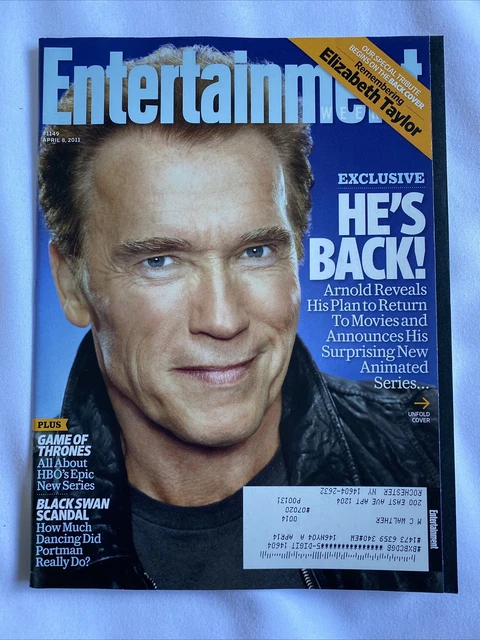 2011 APR 8 Entertainment Weekly Magazine Arnold Schwarzenegger’s Return ...