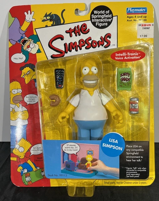 THE SIMPSONS HOMER Simpson *Toy Label Error* Wave 1 Wos Interactive ...