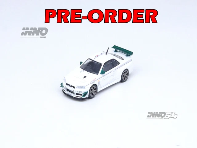 (PRÉCOMMANDE) INNO64 MODÈLE 1/64 NISSAN SKYLINE GT-R (R34) V-SPEC réglé ...