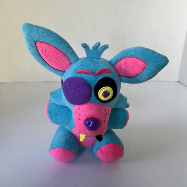 FIVE NIGHTS AT Freddy's FNAF Blue Blacklight Neon Foxy Plush Toy 7 Inch ...