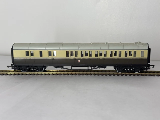 HORNBY R161 GWR 3rd Class Brake Coach Crest Dark Brown & Cream Boxed £9 ...