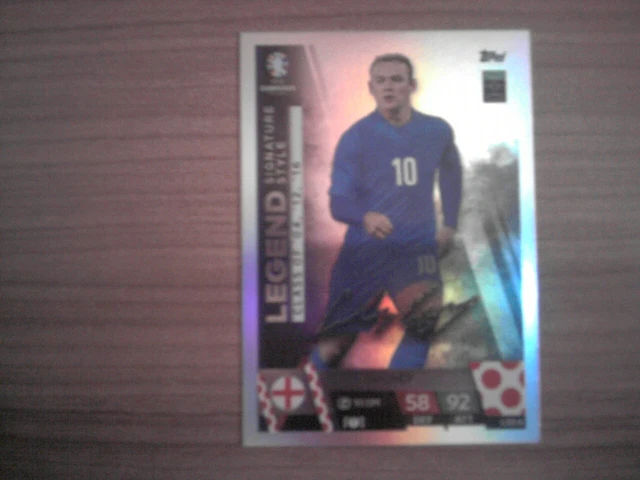 TOPPS MATCH ATTAX UEFA EURO 2024 LEGEND SIGNATURE STYLE WAYNE ROONEY ...