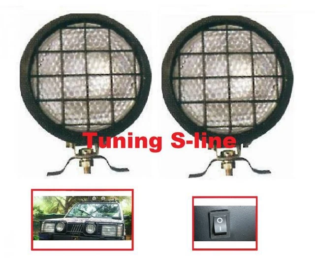 FARI FENDINEBBIA AUTO per Fiat Panda Trekking Luci Kit Fanali Faretti ...