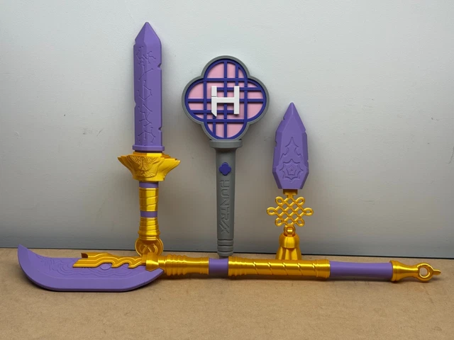K-POP DEMON HUNTERS Kids Toy Collection Sword Dagger Glaive Prop Build Loot Lab $66.50 - PicClick AU