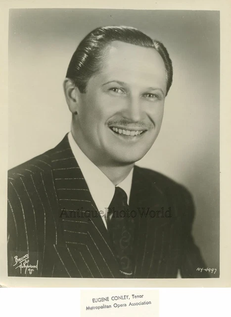 METROPOLITANA OPERA SINGER Eugene Conley Antigüedad Foto EUR 30,98 ...