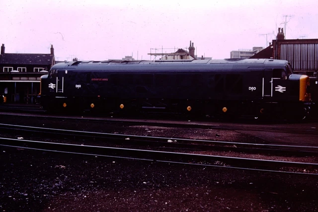 BRITISH RAIL BR Diesel Loco D60 Lytham St Annes Railway Slide Ref 2532 ...