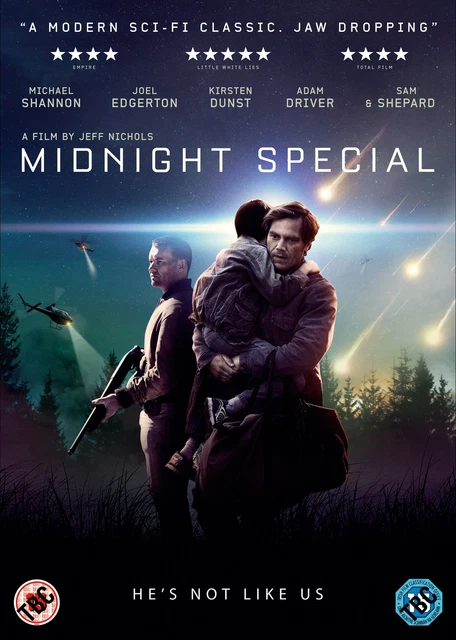 MIDNIGHT SPECIAL (DVD) Michael Shannon Adam Driver Kirsten Dunst Joel ...