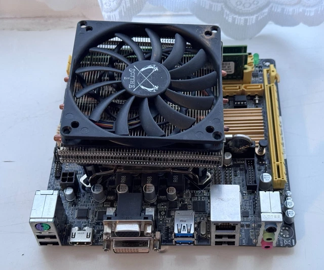 INTEL I7 4770 CPU + ASUS Socket LGA1150 ITX Motherboard + 8GB + Cooler ...