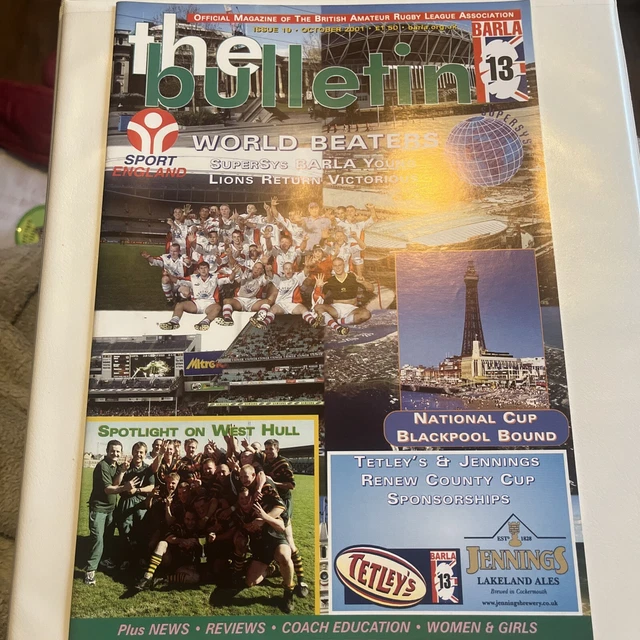 RUGBY LEAGUE BULLETIN, Official Magazine For BARLA, Issue 19, October ...