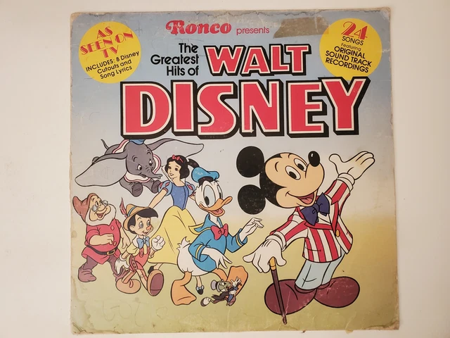 POOR CONDITION - Various Artists - The Greatest Hits of Walt Disney ...