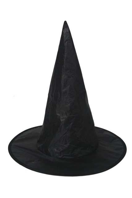 CHILDREN WITCH HAT Halloween Fancy Dress Costume Accessory Black ...