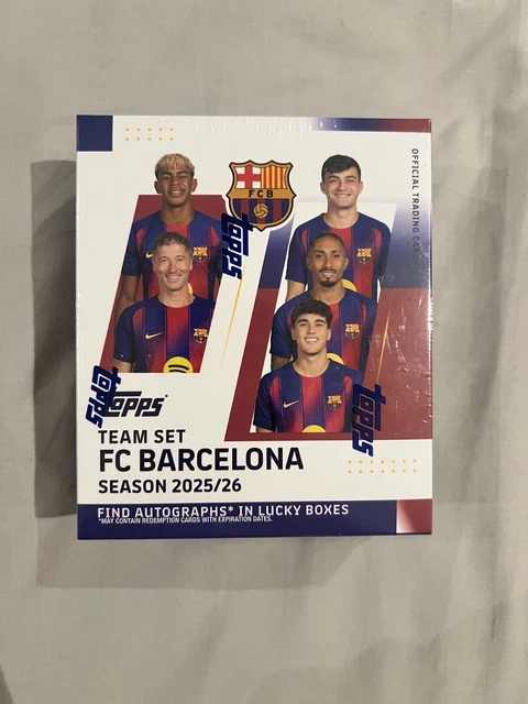 TOPPS 2025-26 BARCELONA Team Set Factory Sealed lot 4 Boxes £297.10 ...