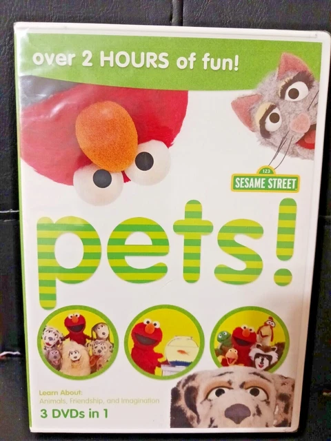 SESAME STREET ELMO'S World Pets (3 DVDS in 1) .. NEW SEALED EUR 8,24 ...