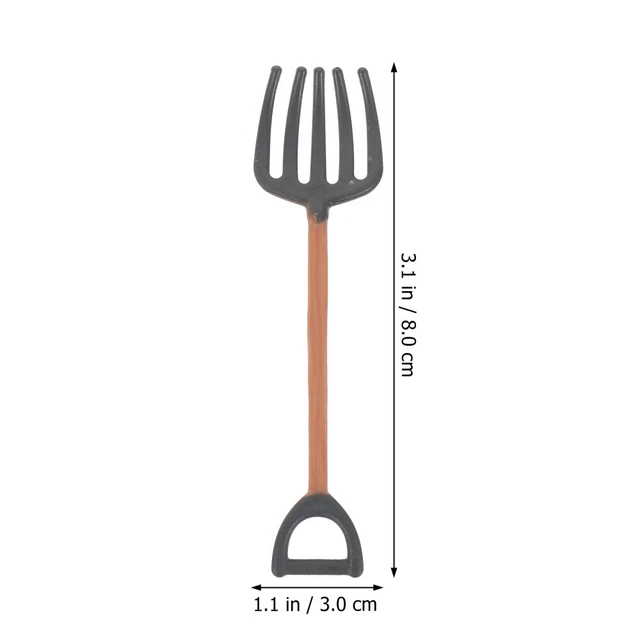6 PCS MINI Bêche Houe Et Râteau Modèle De Scène D'outil Agricole Enfant ...