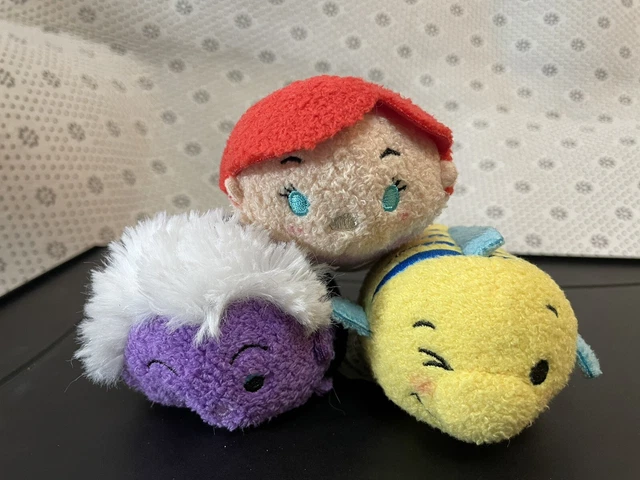 TSUM TSUM DISNEY Little Mermaid Lot of 3 Stackable Plush $3.48 ...