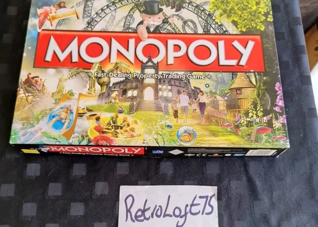 MONOPOLY ALTON TOWERS Resort Edition Hasbro Family Board Game. Complete ...