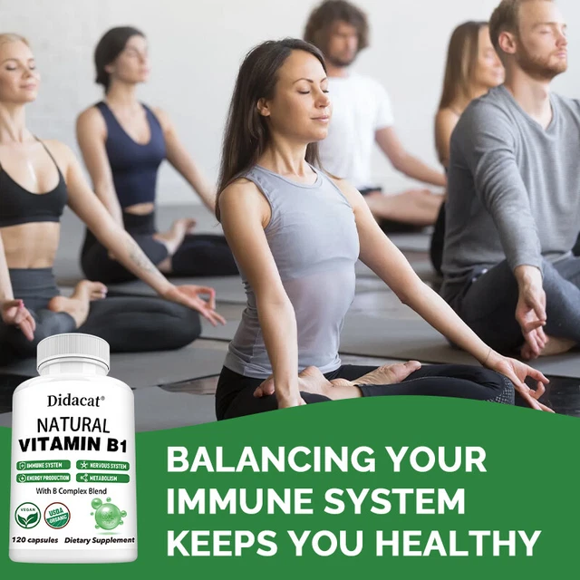 NATURAL VITAMIN B1 Complex B1,B2,B3,B5,B6,B7,B9,B12 Capsules Hot £21.10 ...