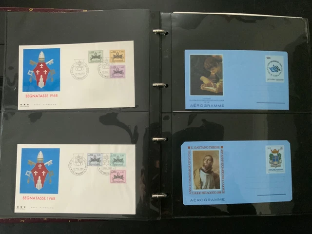 VATICAN CITY MINT Stamp Collection FDC Mini Sheets Stamp Sets 92 Pages ...