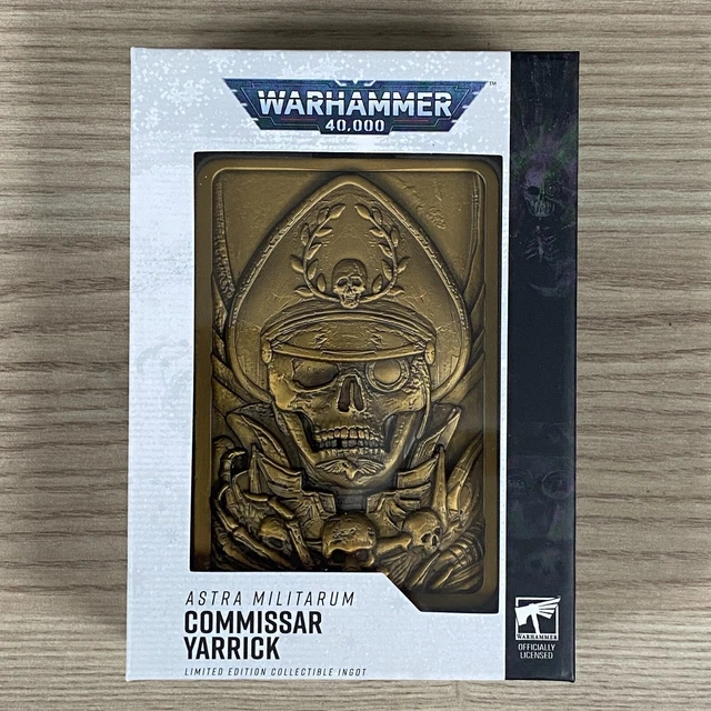 COMMISSAR YARRICK ÉDITION Limitée de Collection Lingot Warhammer 40,000 ...