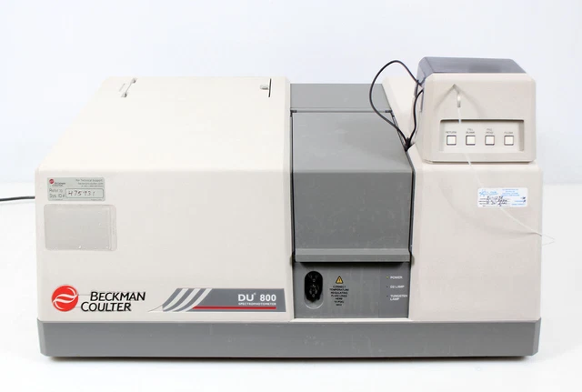 BECKMAN COULTER DU 800 UV/Vis Scanning Spectrophotometer w/Sipper ...