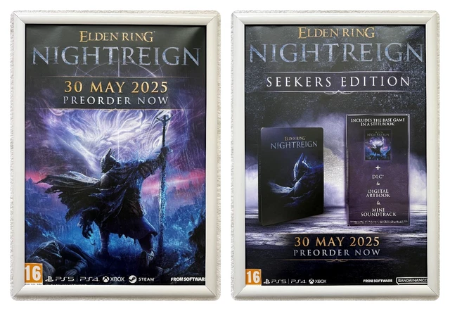 ELDEN RING NIGHTREIGN RARE PS5 XBOX SERIES X 42cm x 59cm Promotional ...