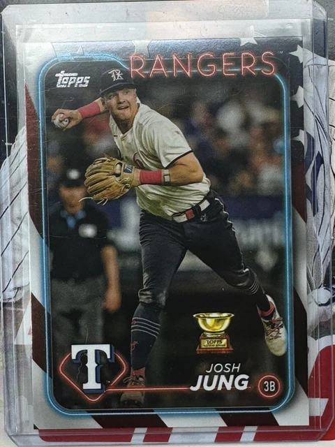 2024 TOPPS SERIES 2 Josh Jung Independence Day Rangers Gold Cup /76 EUR 4,07 - PicClick IT