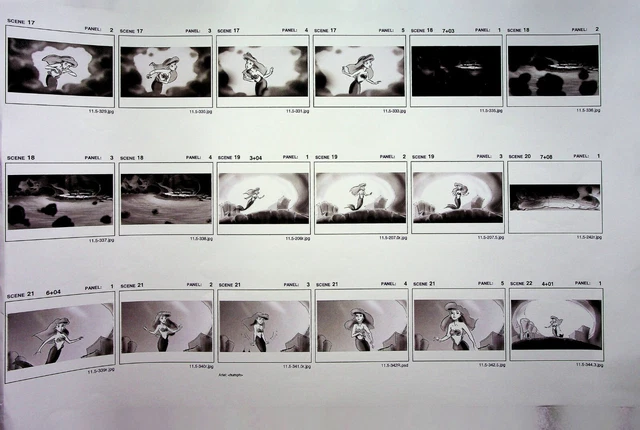THE LITTLE MERMAID Ariel's Beginning Production Film Storyboard ...