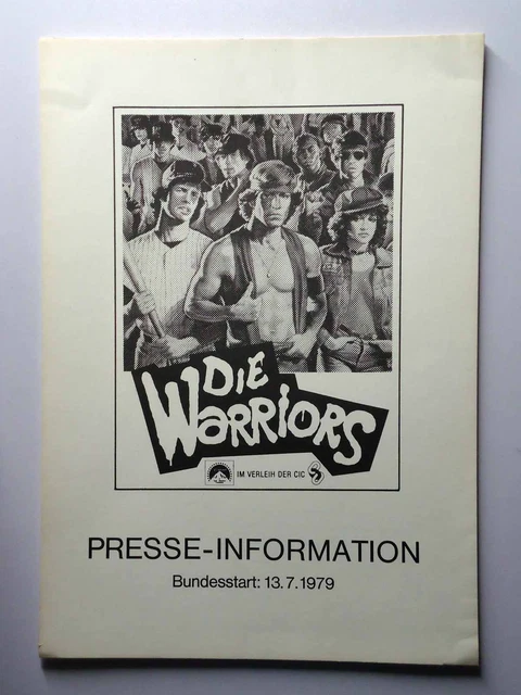 DIE WARRIORS - Michael Beck - James Remar - Presseheft + 3 Pressefotos ...