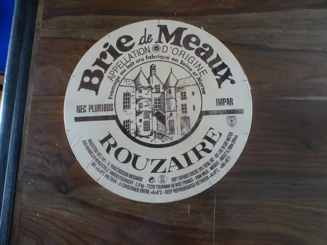 PLV BRIE DE Meaux Boite Rouzaire Fromage Ferme Nec Pluribus Impar EUR 7 ...