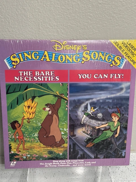 WALT DISNEY'S SING Along Song Bare Necessities You Can Fly Laserdisc £ ...