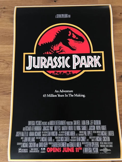 LARGE MOVIE POSTER Jurassic Park 42cm x 59.4cm (size A2) EUR 4,72 ...