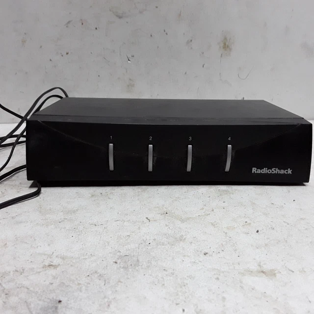 RADIO SHACK FOUR-WAY RF modulator with AC adapter 15-1215 $12.89 - PicClick