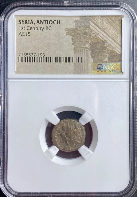 NGC ANCIENT ANTIOCH Tyche and Tripod 100BC-1BC Genuine Coin 1st Century ...