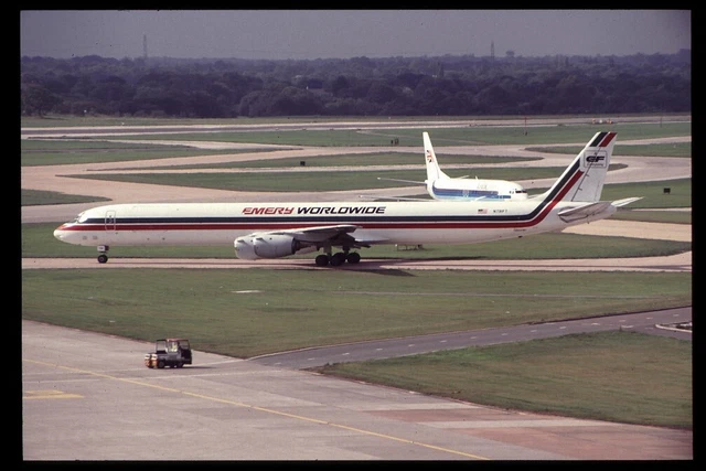 ORIGINAL FUJICHROME COLOUR Slide Emery Worldwide Douglas Dc-8-73F ...