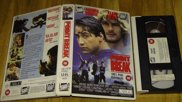 POINT BREAK VHS Video Big Box Ex Rental Cert CBS FOX £4.99 - PicClick UK