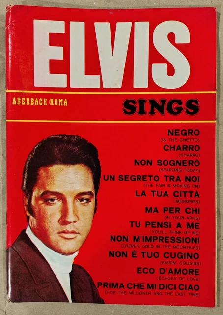 ELVIS PRESLEY &SING&(SPARTITO Musicale) (Ottime Condizioni) EUR 19,90 ...