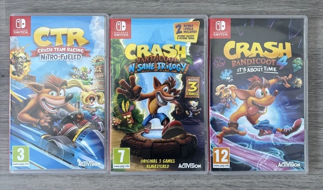 BUNDLE OF 3 Crash Bandicoot Nintendo Switch Games Cartridges VGC - CTR ...