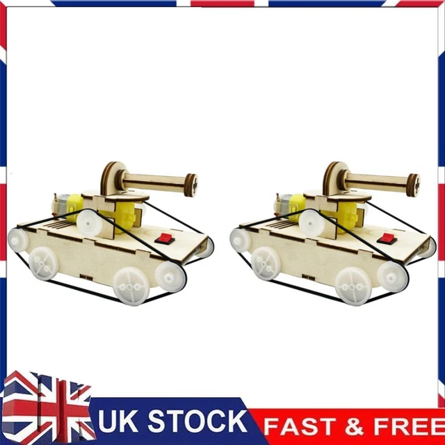 DIY WOODEN TANK Model Assemble Kit Science Education Aid for School Lab ...