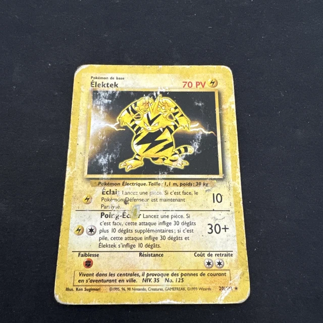 CARTE POKÉMON ELEKTEK 20/102 - Set De Base Wizards (fr) EUR 1,00 ...