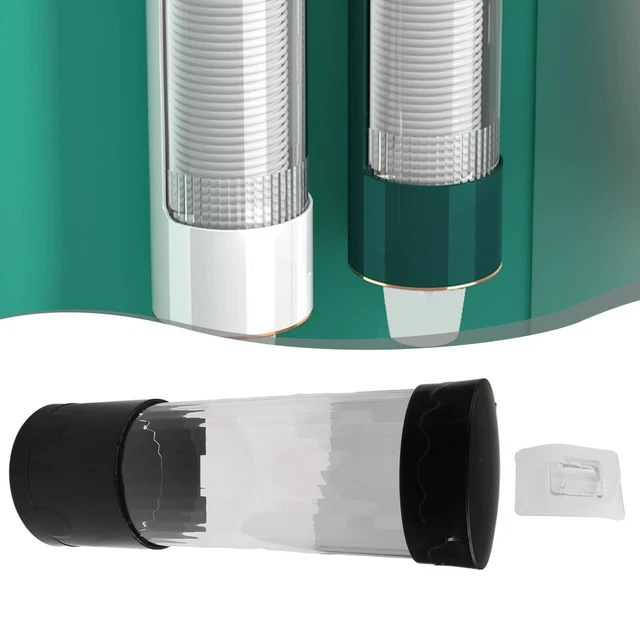 PORTE-GOBELET JETABLE AUTOMATIQUE organisateur coupe murale en noir ...