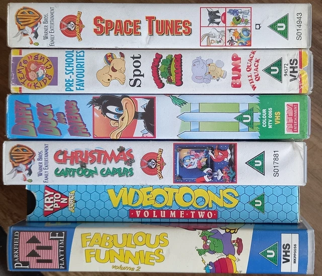 COLLECTION OF 6 Childrens Animated Cartoon VHS Video Tapes Cartoons £12 ...
